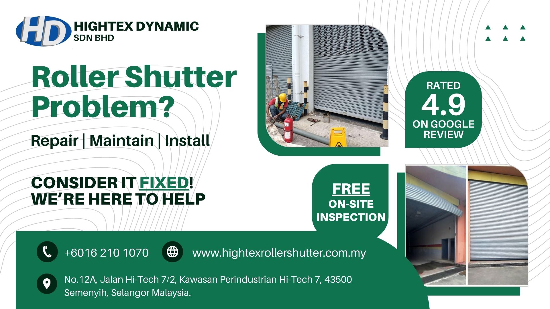Roller Shutter Repair, Maintenance, Installation